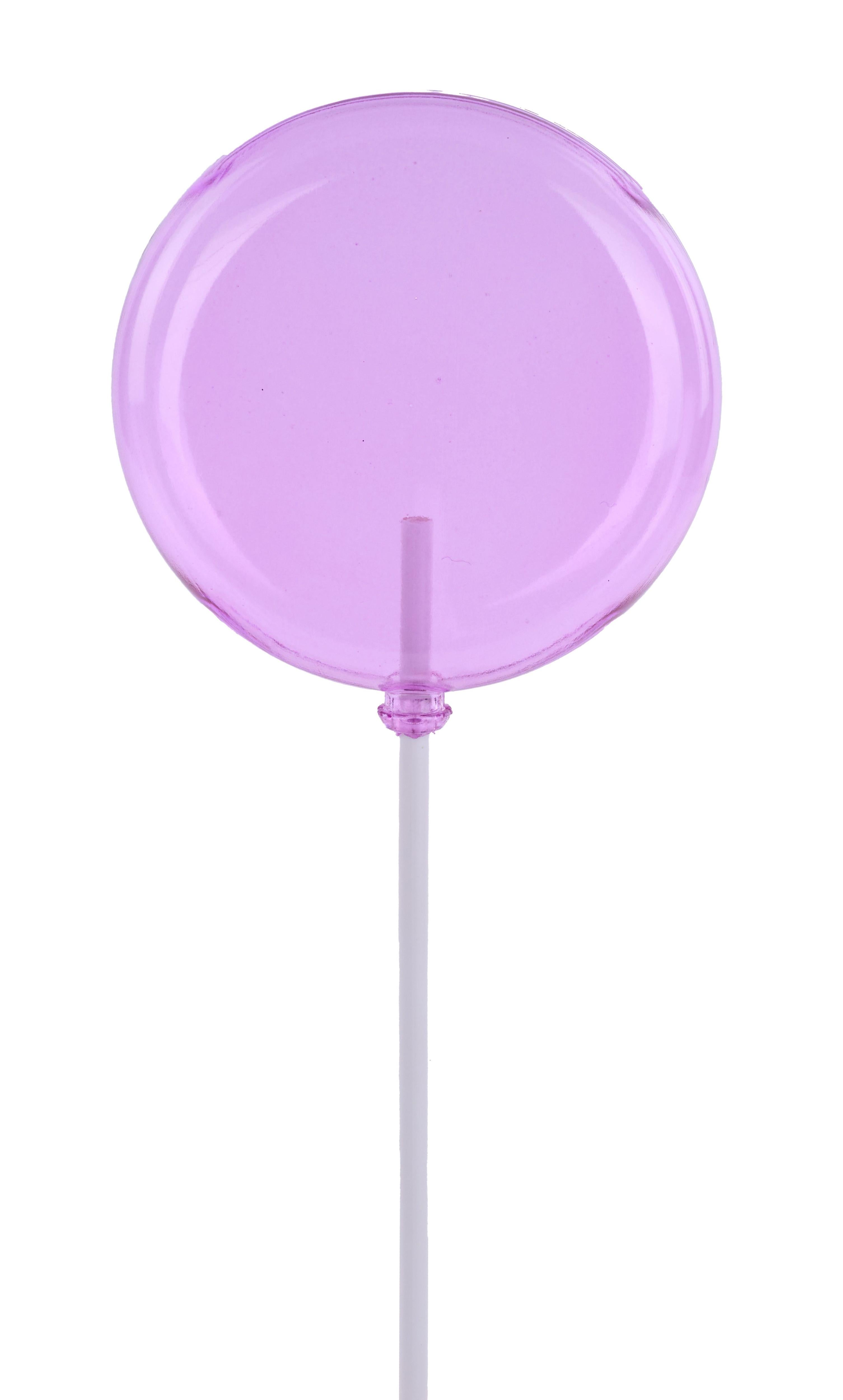 XC116213 100mm Clear Lollipop with Stick – Lavender – 9.75" OAL – The ...